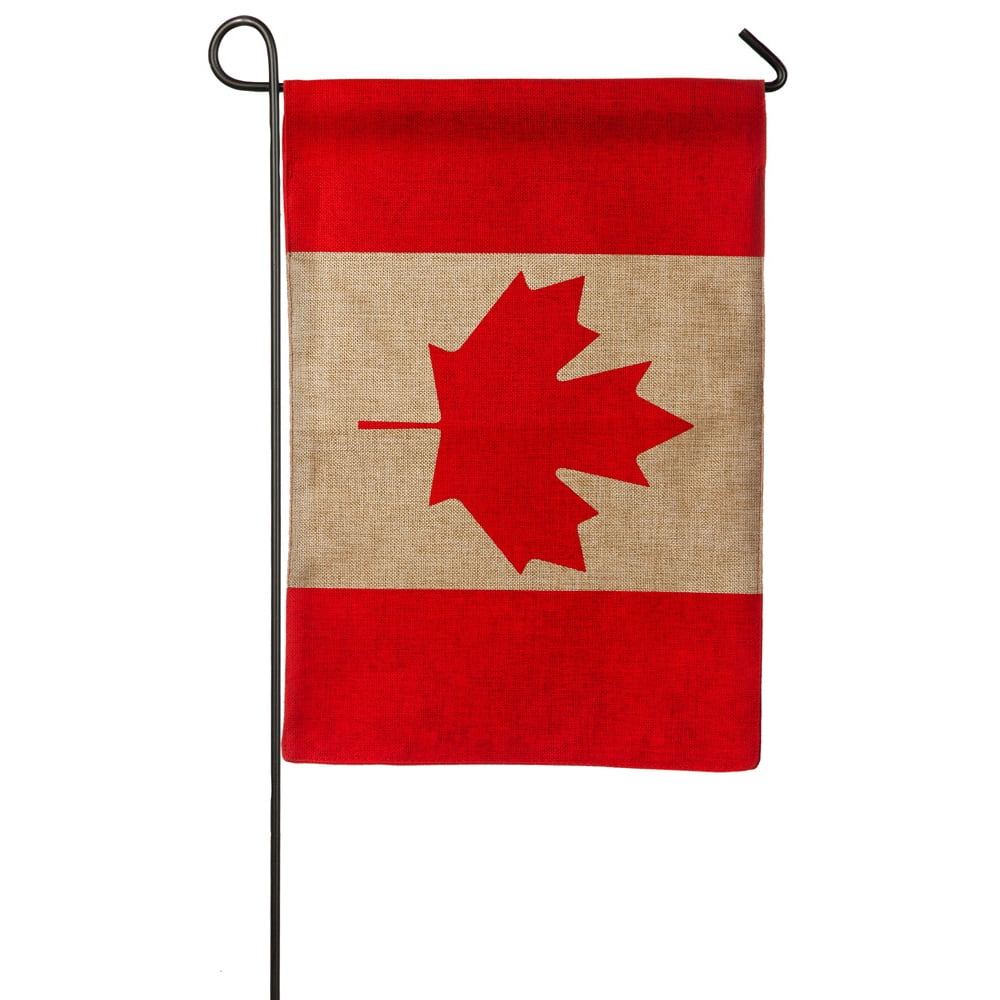 Evergreen Burlap Canadian Flag, Garden Size 12.5 x 18 inches - Walmart ...