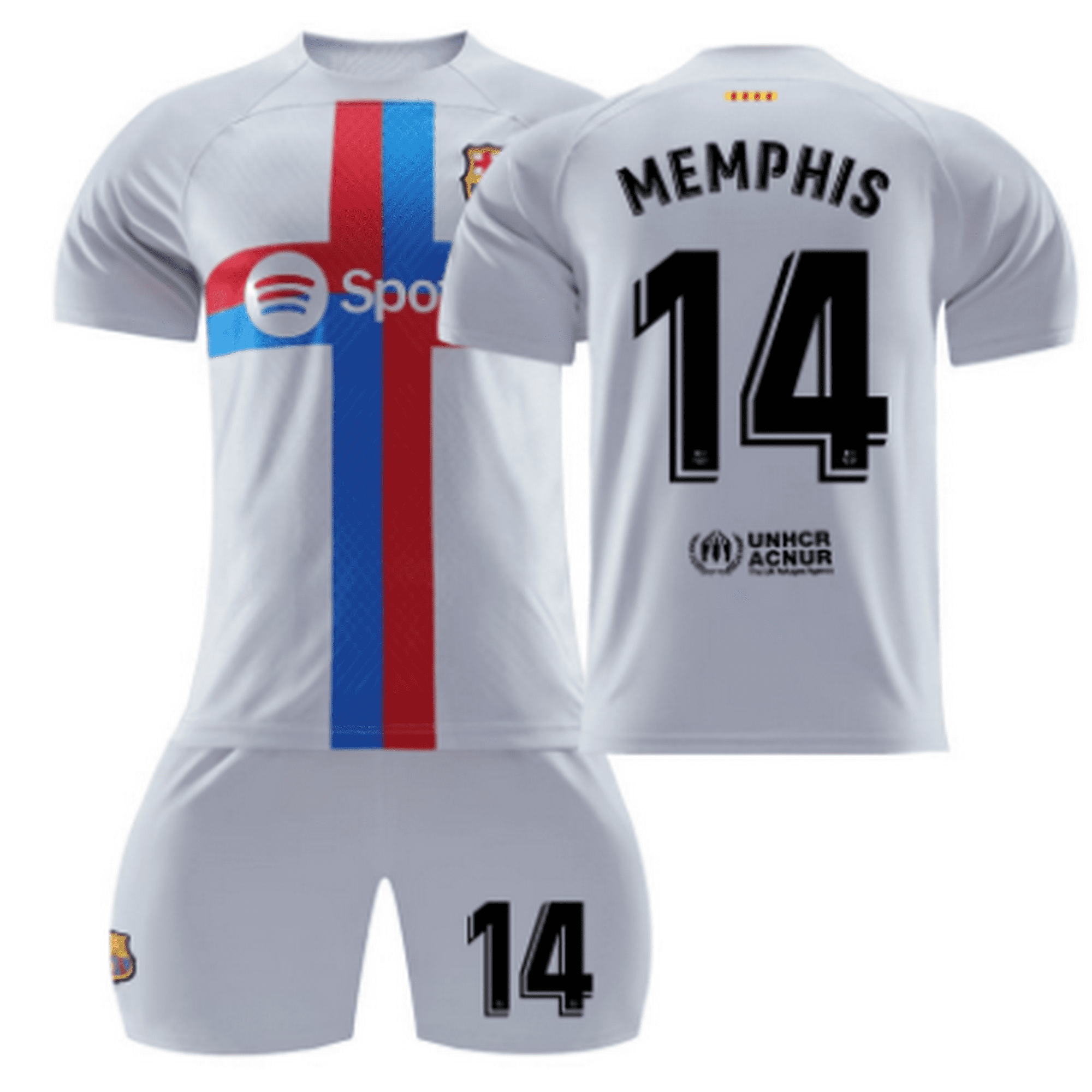 Click here for Diao Boys Girls Kids Barcelona 2 Away Pedri 8 Memp... prices