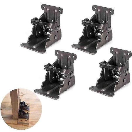 1/4pcs Folding Bracket Self Lock Leg Hinges Table Extension Brackets ...