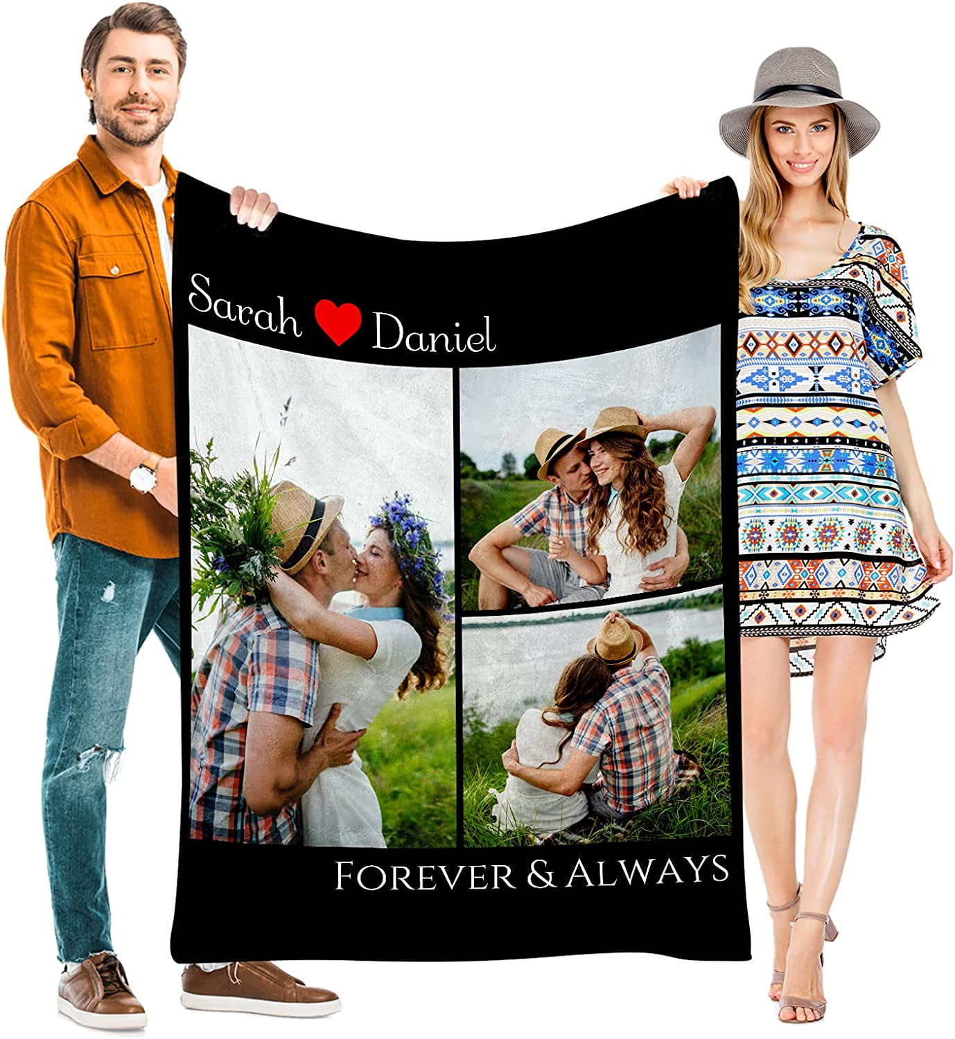 Custom Face Blanket Personalized Throw Blankets with Photo Picture ...