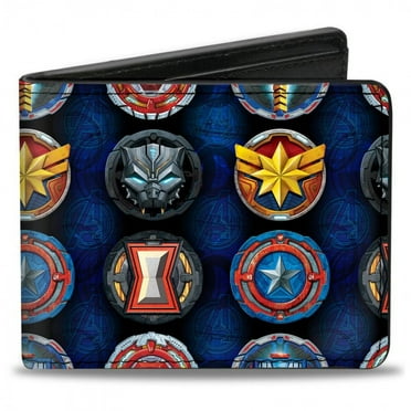 Marvel Comics Wallet, Bifold, Black Panther Tribal Silhouette Pose Icon ...