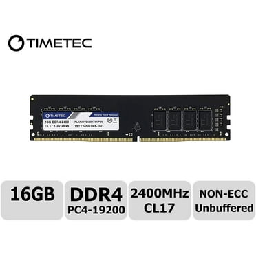 Timetec Hynix IC 32GB Kit (2x16GB) DDR4 2400 MHz PC4-19200 Non-ECC Unbuffered 1.2V CL16 2Rx8 ...