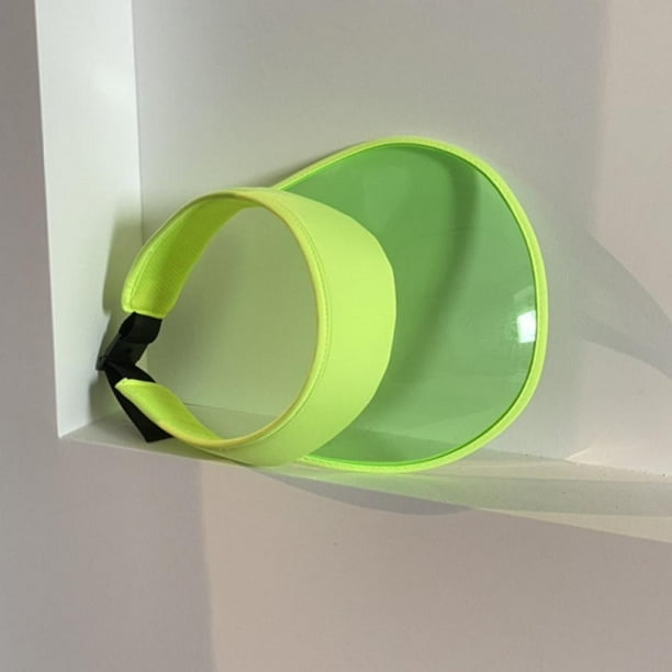 Clear Plastic Sun Visor Summer Hat PVC Transparent Brim Empty Top Hat ...