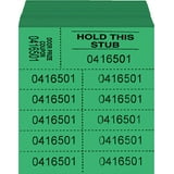 Raffle Colored Stub Auction Tickets - 500 Sheets, 10 Numbers per Sheet ...