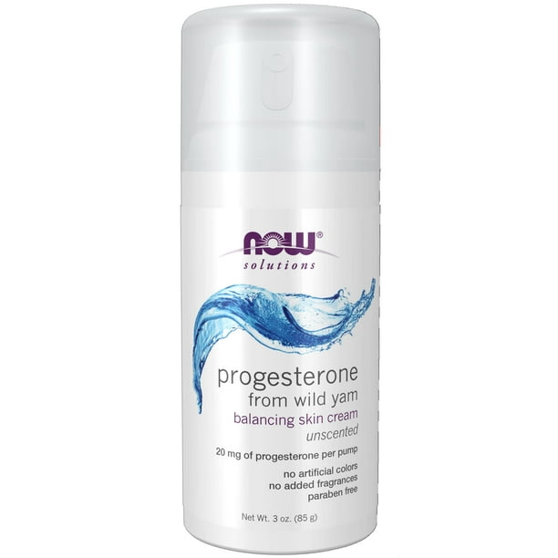 Crema para la piel NOW Solutions Progesterona natural, 60 ml, 20 mg ...
