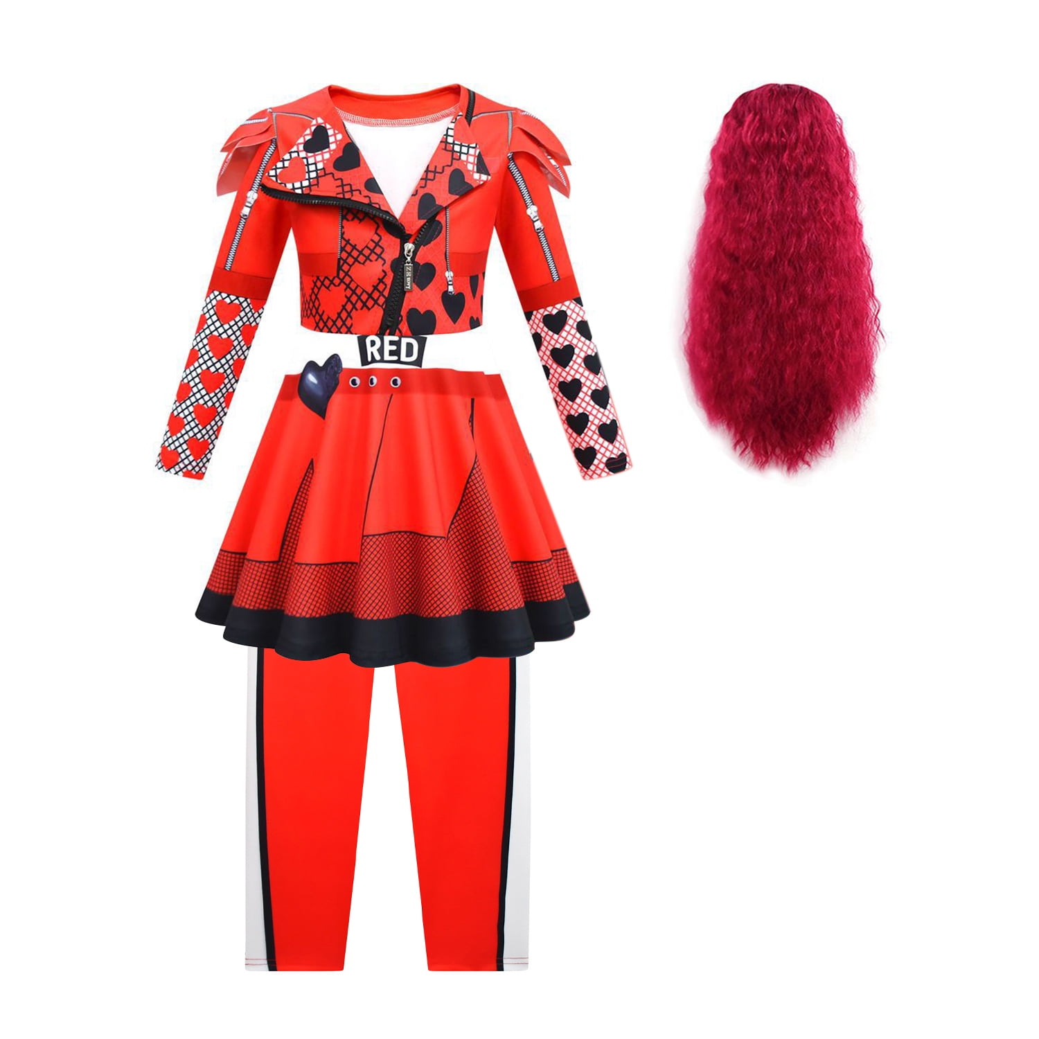 Click here for Kawell Rise Of Red Costume For Girls Zipper Jacket... prices