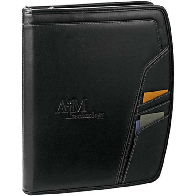 Leeds 6745-10 Precision Zippered Padfolio - Black - Walmart.com
