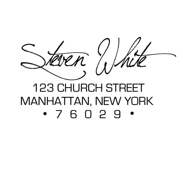 Personalized Signature Stamp Custom Stationary Family Return Address ...