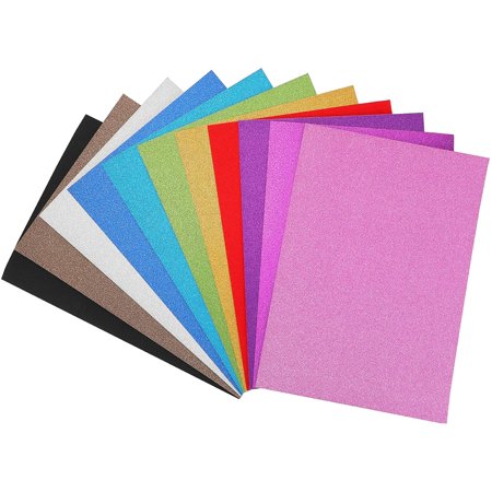 Glitter Cardstock Paper Assorted Colors for Craft Project (11 sheets ...