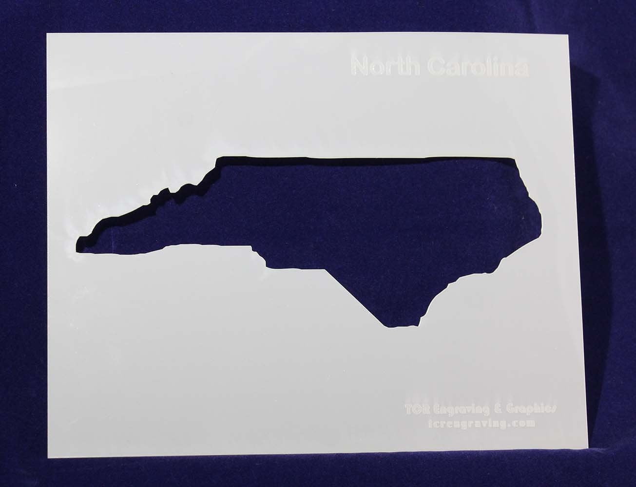State of North Carolina Stencil 14 Mil 8" X 10" Painting /Crafts ...