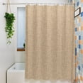 Beige Khaki Solid Shower Curtains for Bathroom, Minimalist Cloth ...