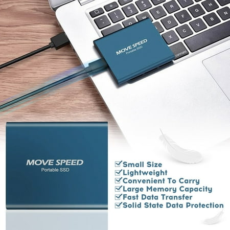 MOVE SPEED New Type-c USB3.1 Interface Portable Mini 1TB Storage Space ...