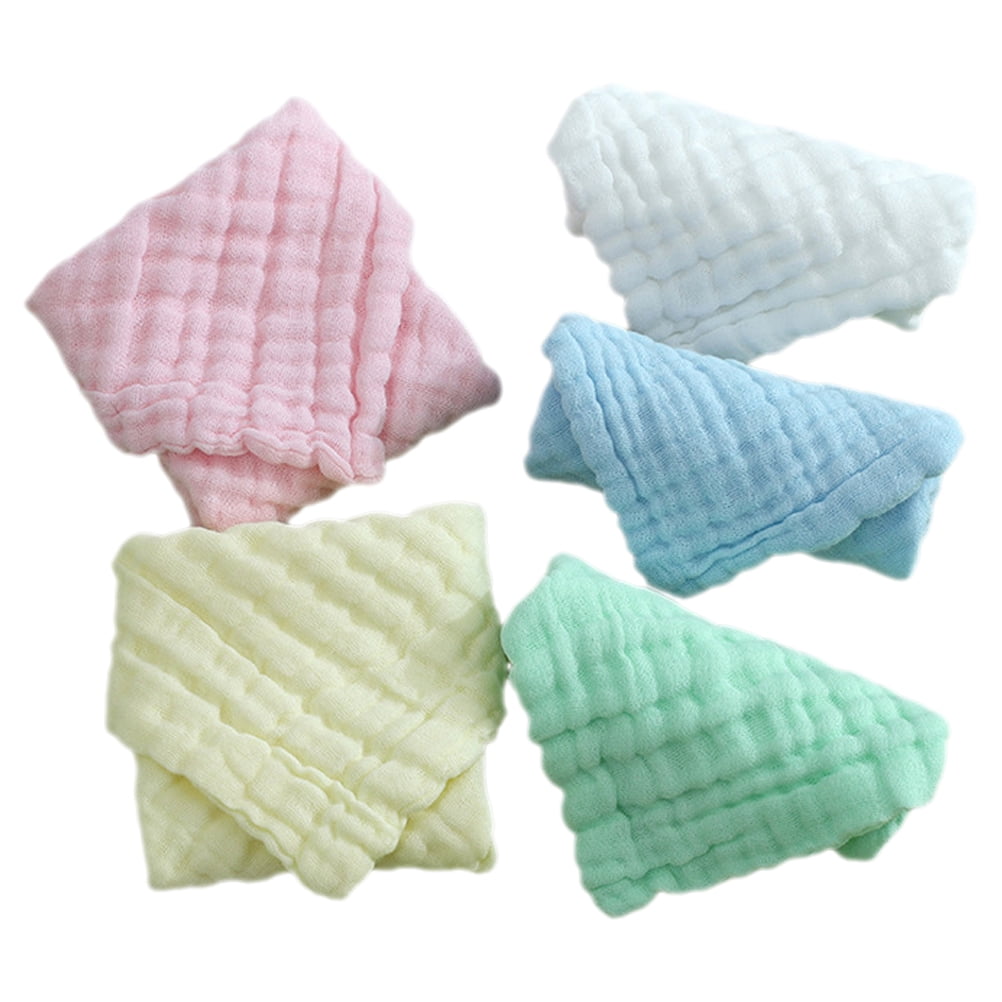 Click here for Oakleem 5 Pcs Baby Washcloth Absorbent Washcloth C... prices
