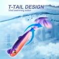 6Pcs 6cm Paddle Tail Swimbaits T Tail Baits Soft Fishing Lures ...