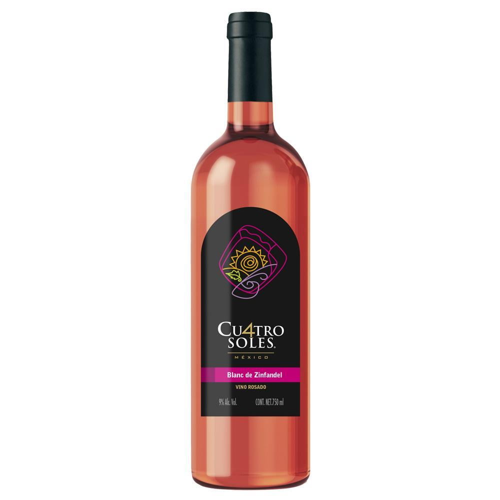 Caja de 12 Vino Rosado Cuatro Soles Blanc Zinfandel 750 ml | Bodega ...