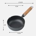 Aoqianlan Deepened cast iron oil pouring pan for mini pan for hot milk ...