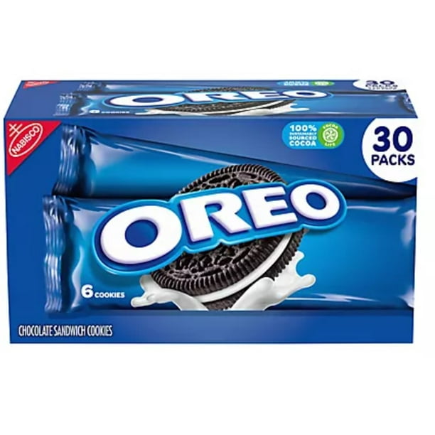Oreo Chocolate Sandwich Cookies, 30 pk./2.4 oz. - Walmart.com