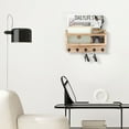 Mail and Key Holder for Wall Decorative, 11 Inch Wooden Wall Key ...