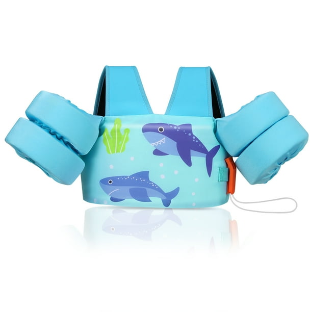 MoKo Toddler Floaties Swim Vest for 30-70 Lbs Girls Boys with Whistle ...