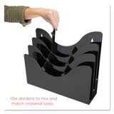 deflecto Three-Tier Document Organizer With Dividers, 14w x 3 1/2d x 11 ...