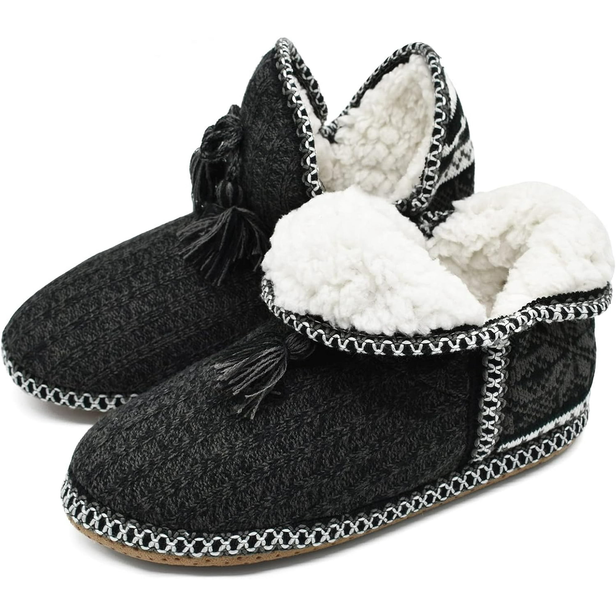 Click here for Rejoda-Womens Bootie Slippers Wool Knit Warm Winte... prices