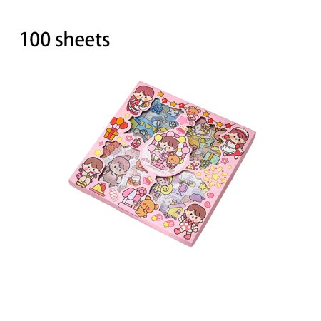 100pcs Manual Account Sticker Set Water Account Sticker Cup Paster ...