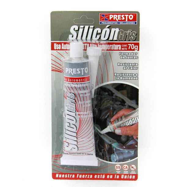 Silicón Gris Presto Uso Automotriz 70gr | Walmart en línea