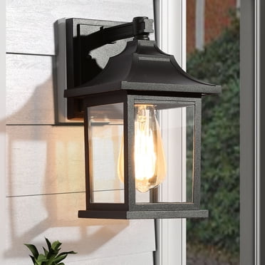 Avec Clifford Collection Modern Craftsman Matte Black Outdoor Wall ...