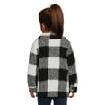 Wonder Nation Toddler Faux Sherpa Shacket, Sizes 12M-5T - Walmart.com