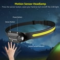 Lepro Headlamp Rechargeable 2PCS, 230¬∞ Wide Beam LED, Motion Sensor ...