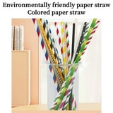 Tainini Paper Straws Disposable 100 Pack , Eco friendly ,Non-soggy ...