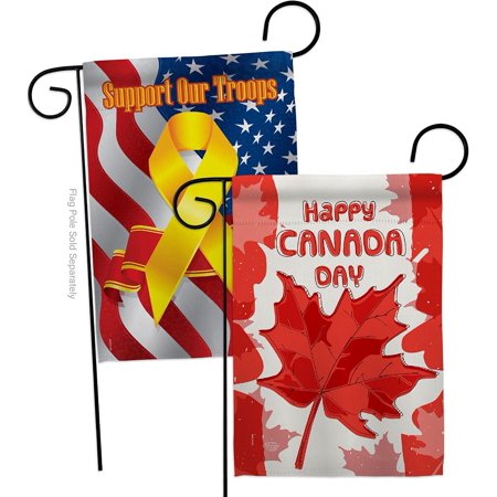 Ornament Collection Maple Canada Day Garden Flag Pack Provinces ...