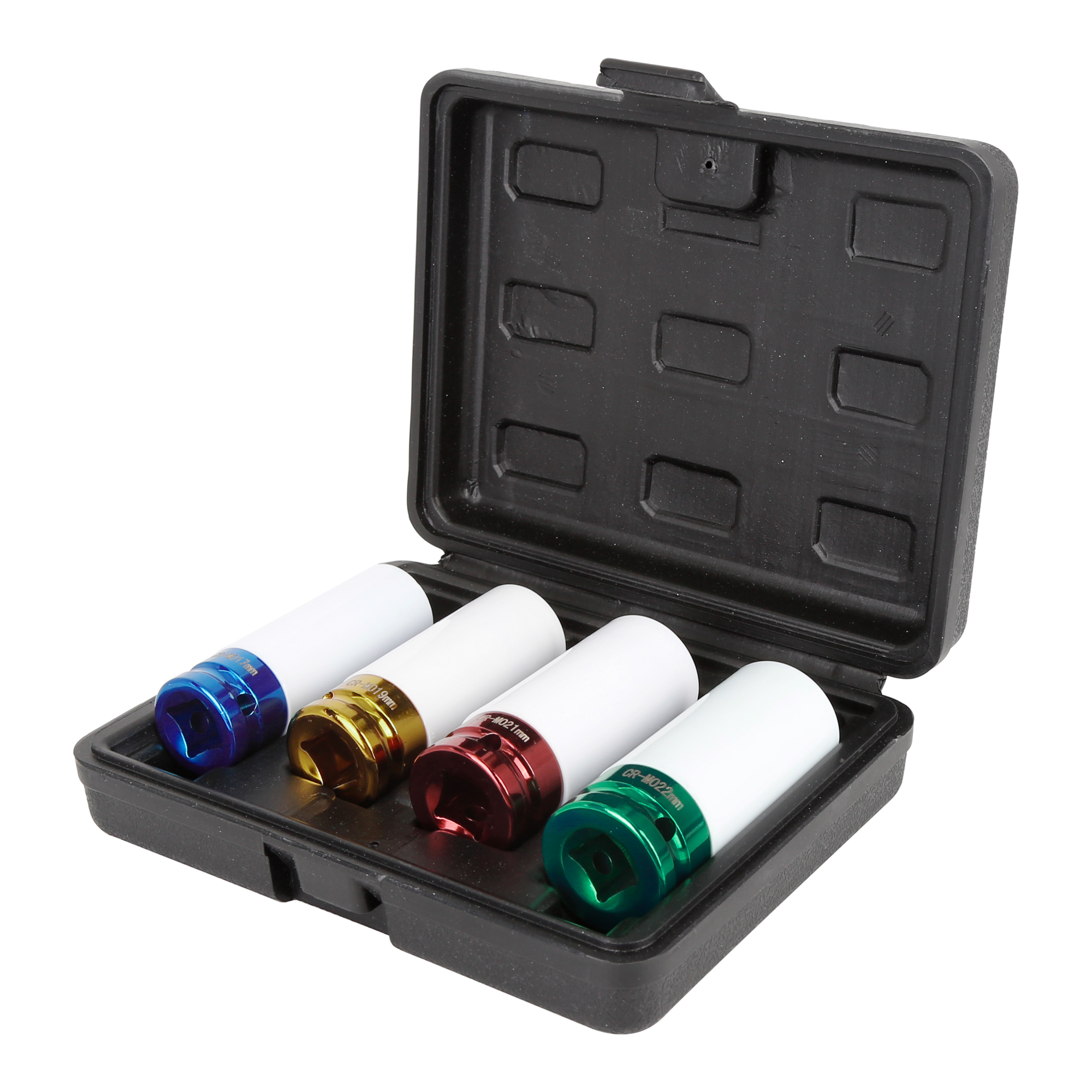4pcs 1 2 Drive Impact Lug Nut Socket Set Wheel Sleeve Protection 17 4pcs 1 2 Drive Impact Lug Nut Socket Set Wheel Sleeve Protection 17
