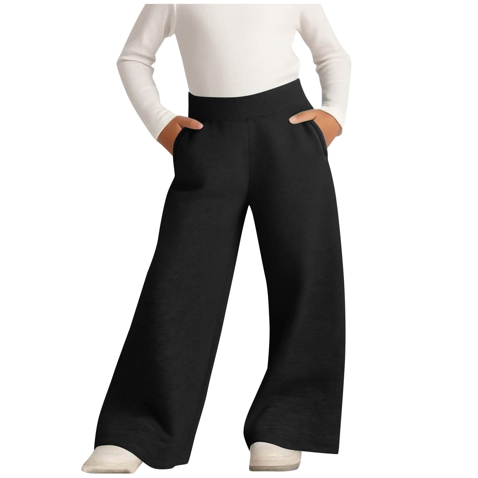 Click here for Faiwad Girls Wide Leg Sweatpants Solid Color Casua... prices