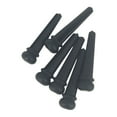 6 Pcs Ebony Guitar Bridge Pins Abanlone Dot & 2Pcs String Winder Tuning ...