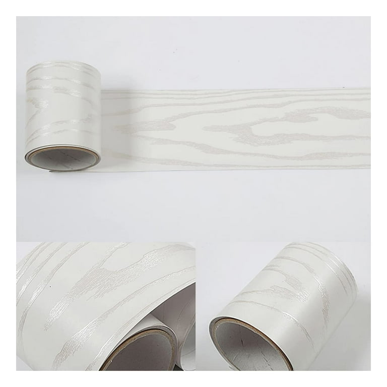 White Textured Wallpaper Border