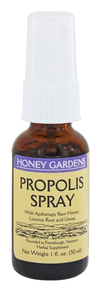 Honey Gardens Bee Propolis Throat Spray | With Apitherapy Raw Honey ...