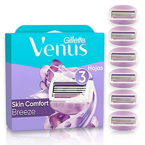 GILLETTE Venus Breeze, Cartucho de Rastrillo para Mujer, 6 Repuestos para Rastrillo Venus con ...