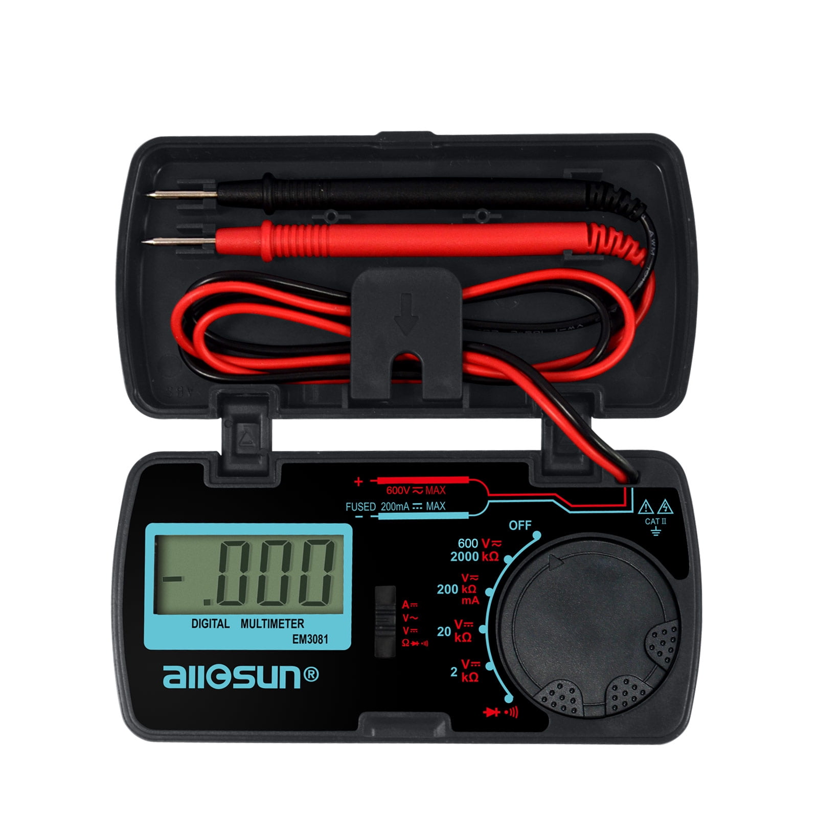 Allosun Digital Multimeter Tester- Amp/Ohm/Volt Meters and Multimeter ...