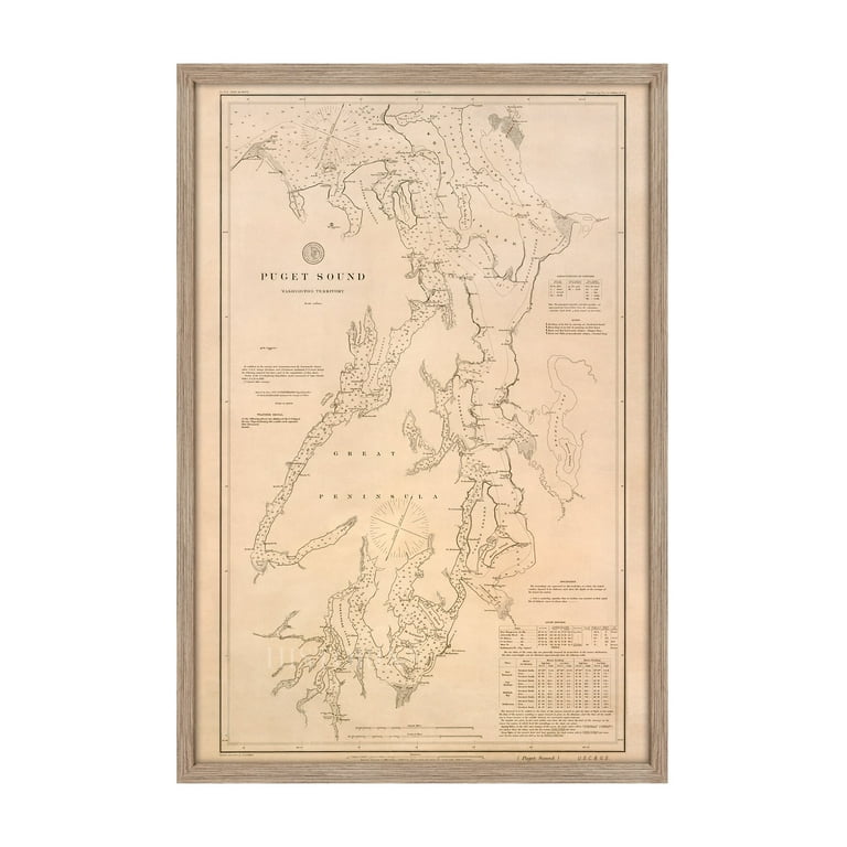 Vintage Puget Sound Map