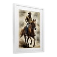 Stupell Industries Gallop Horse & Cowboy White Framed Print Under Glass ...