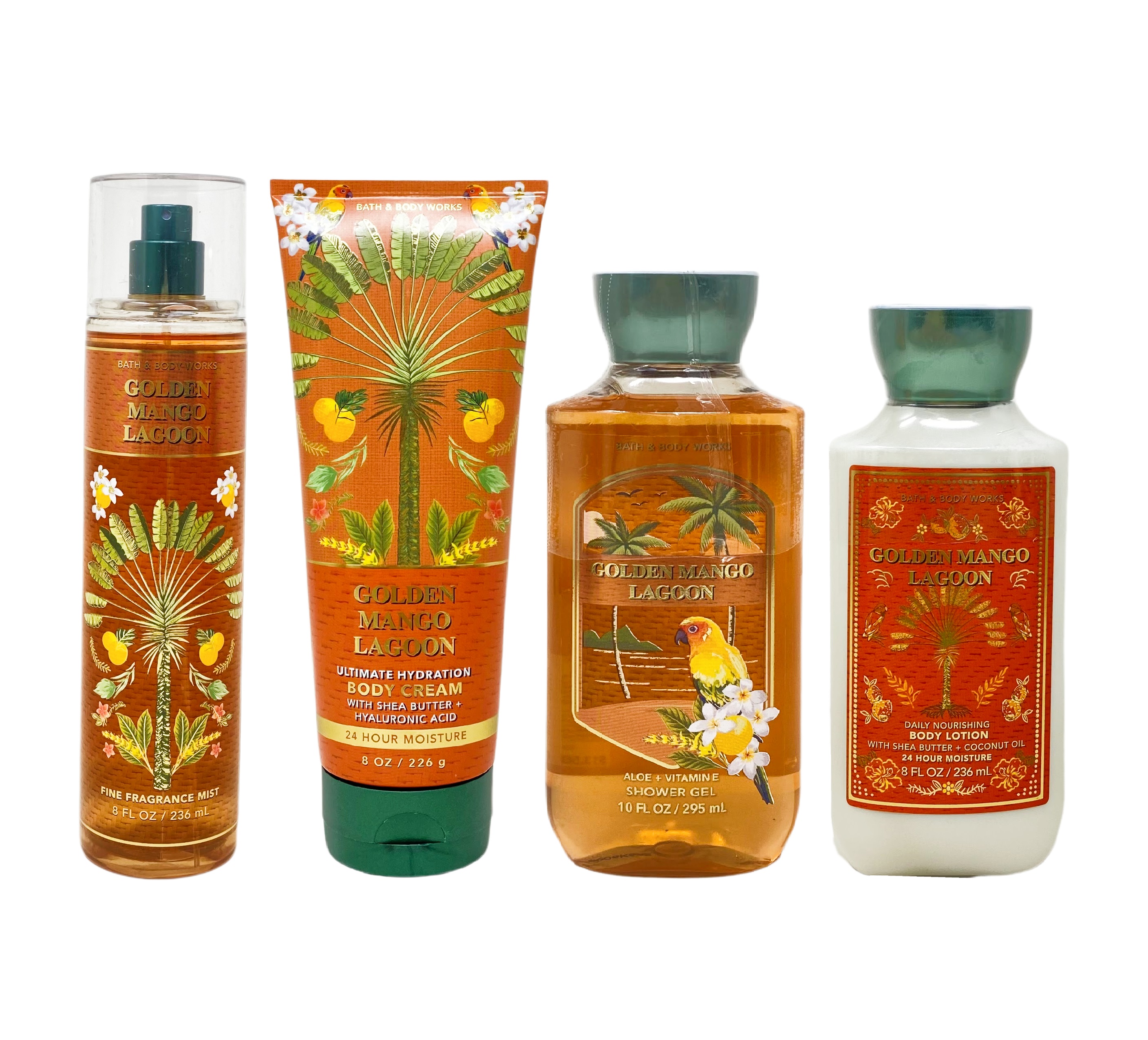 Bath and Body Works Golden Mango Lagoon Deluxe Gift Set - Fine ...
