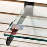 Right Left End Corner Shelf Rest Clip & Rubber Cushion for Brackets to ...