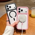 Side Anti-Slip Clear Shockproof Magnetic Phone Case for iPhone ...