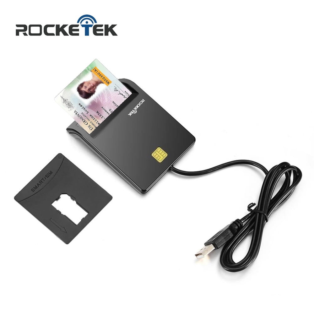 Rocketek DOD CAC USB Smart Card Reader with SIM Card Adapter Compatible ... Rocketek DOD CAC USB Smart Card Reader with SIM Card Adapter Compatible ...