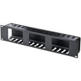 StarTech 2U Horizontal Finger Duct Rack Cable Management Panel ...