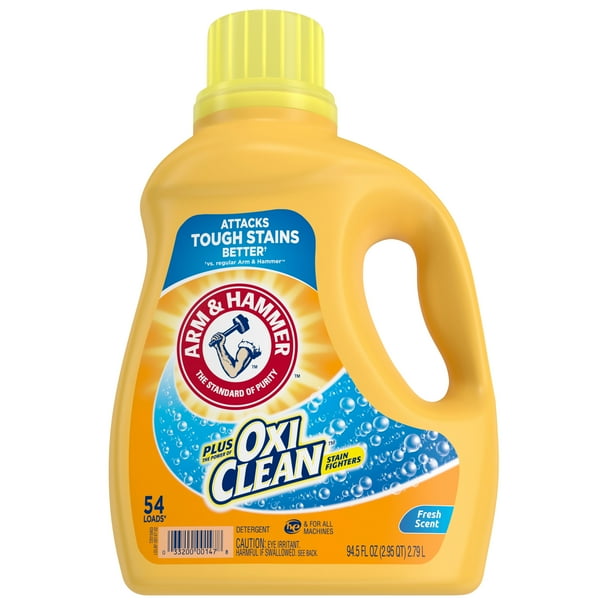 Arm & Hammer Plus OxiClean Fresh Scent, 54 Loads Liquid Laundry Detergent, 94.5 Fl oz - Walmart.com