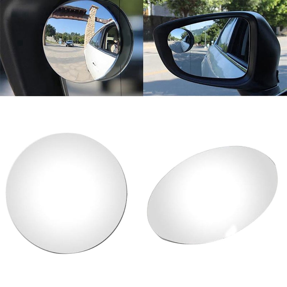 Walbest 2 Pack Rear View Mirrors Ultra-thin Car Adjustable Blind Spot ...