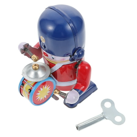 Tinplate Clockwork Toys Drummer Soldier Wind-up Toy Kids Novelty Tin ...