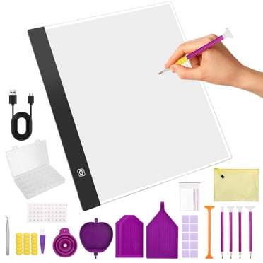 Light Box A3 with Clips,Rechargeable Led Light Pad,3 Colors Dimmable ...